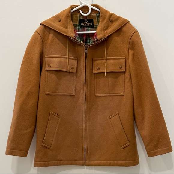 Zero King | Jackets & Coats | Vintage Style Camel Wool Jacket | Poshmark